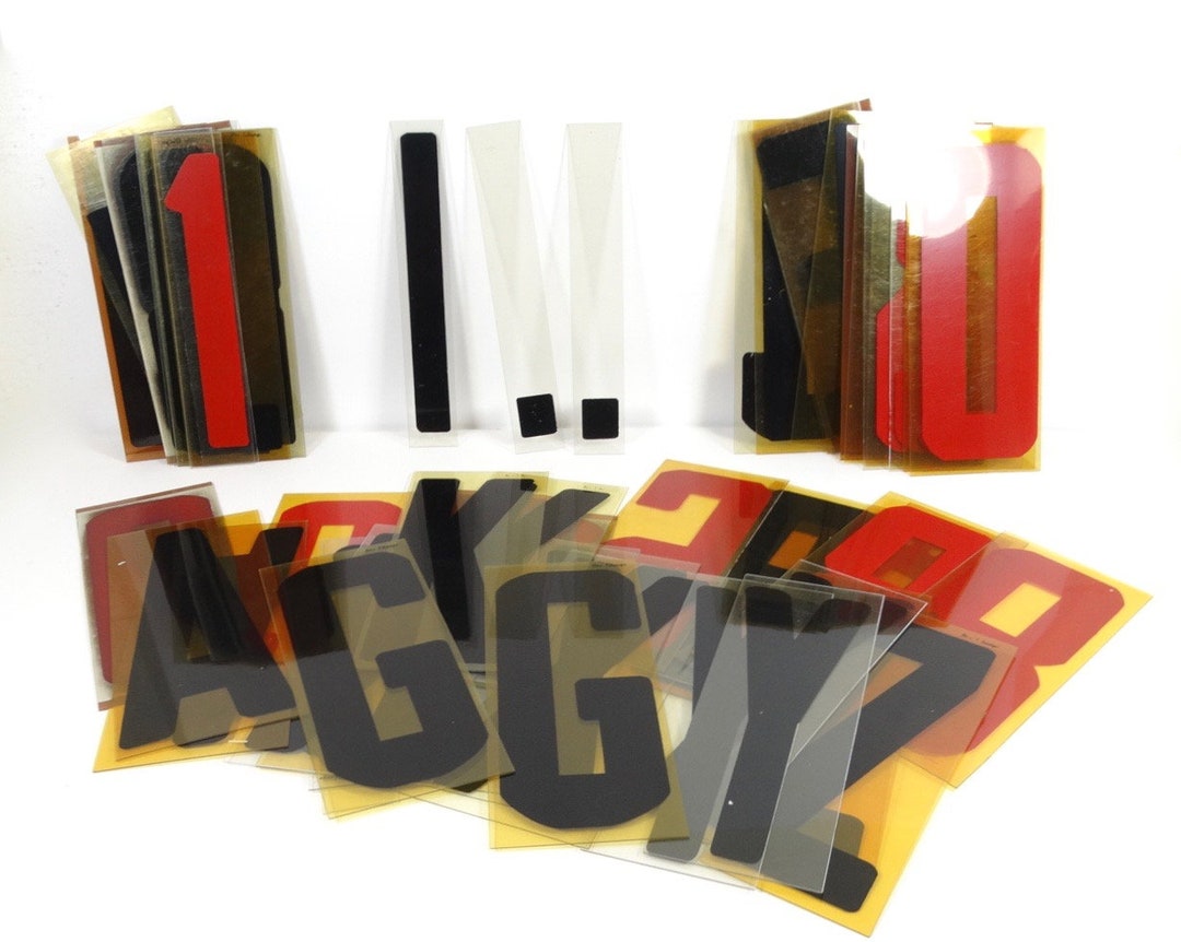 Vintage 8" Sign Letters - Vintage Copy-change Flat Letters Sign Marquee ...