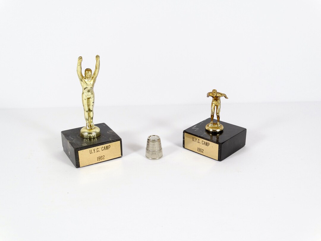 1960s Swimming Trophies UYC Camp 1962 Swimmer Trophy Swimming Trophy ...