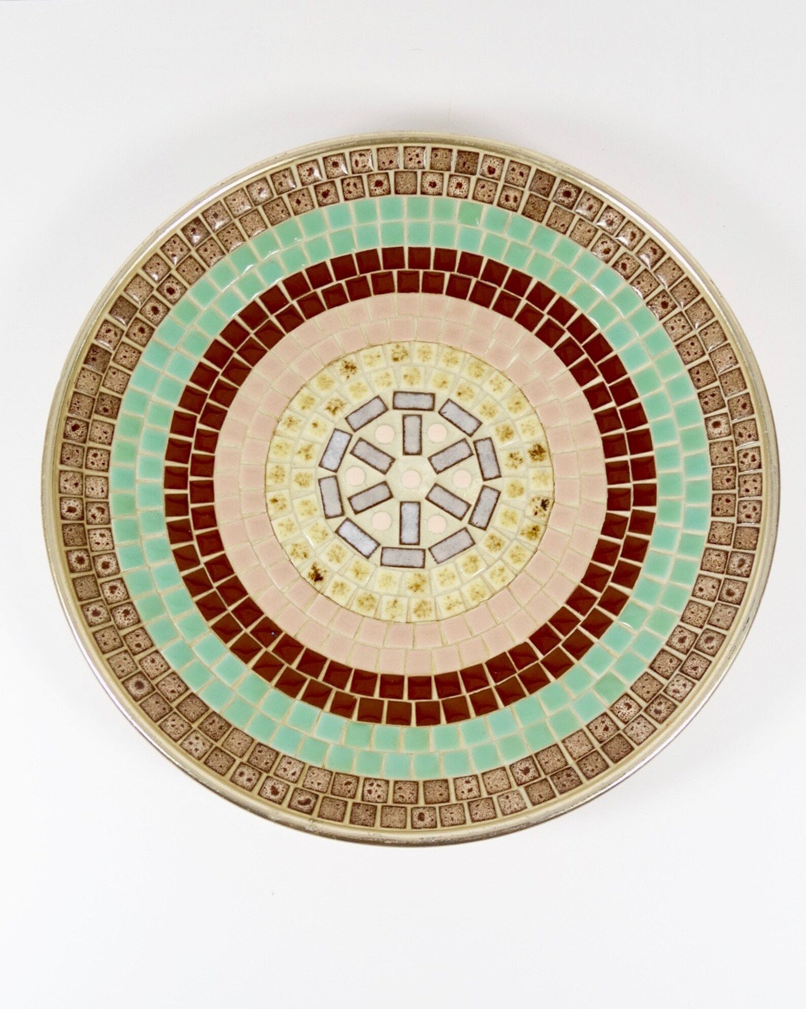 Amazing Large 50s Mosaic Platter Wall Hanging Tile Mosaic - Etsy