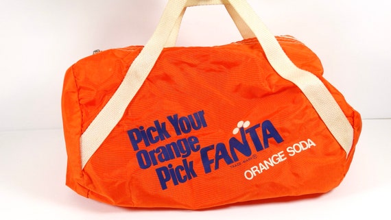 Rare 70s-80s Fanta Mini Tote Bag Fanta Promotional To… - Gem