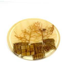 1970s Resin Trivet 1970s Decor 70s Home Decor 1970s Kitchen Resin ...