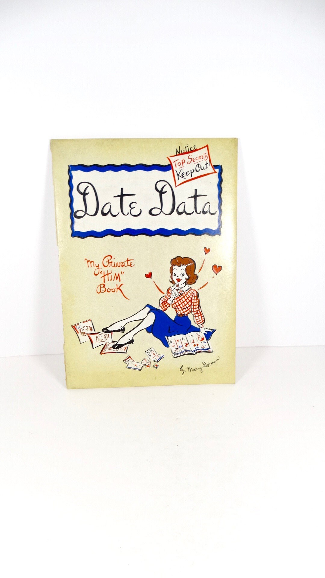 1950s Date Data Scrapbook Cover Boyfriend Girlfriend - Etsy