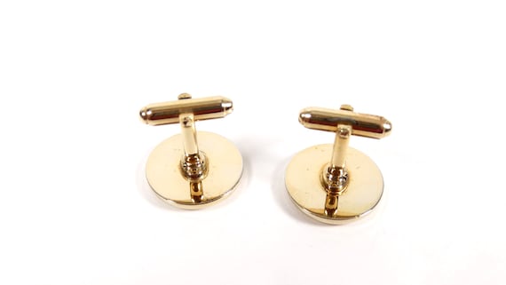 1960s Vintage Cuff Links Round Cuff Links Retro 60s C… - Gem