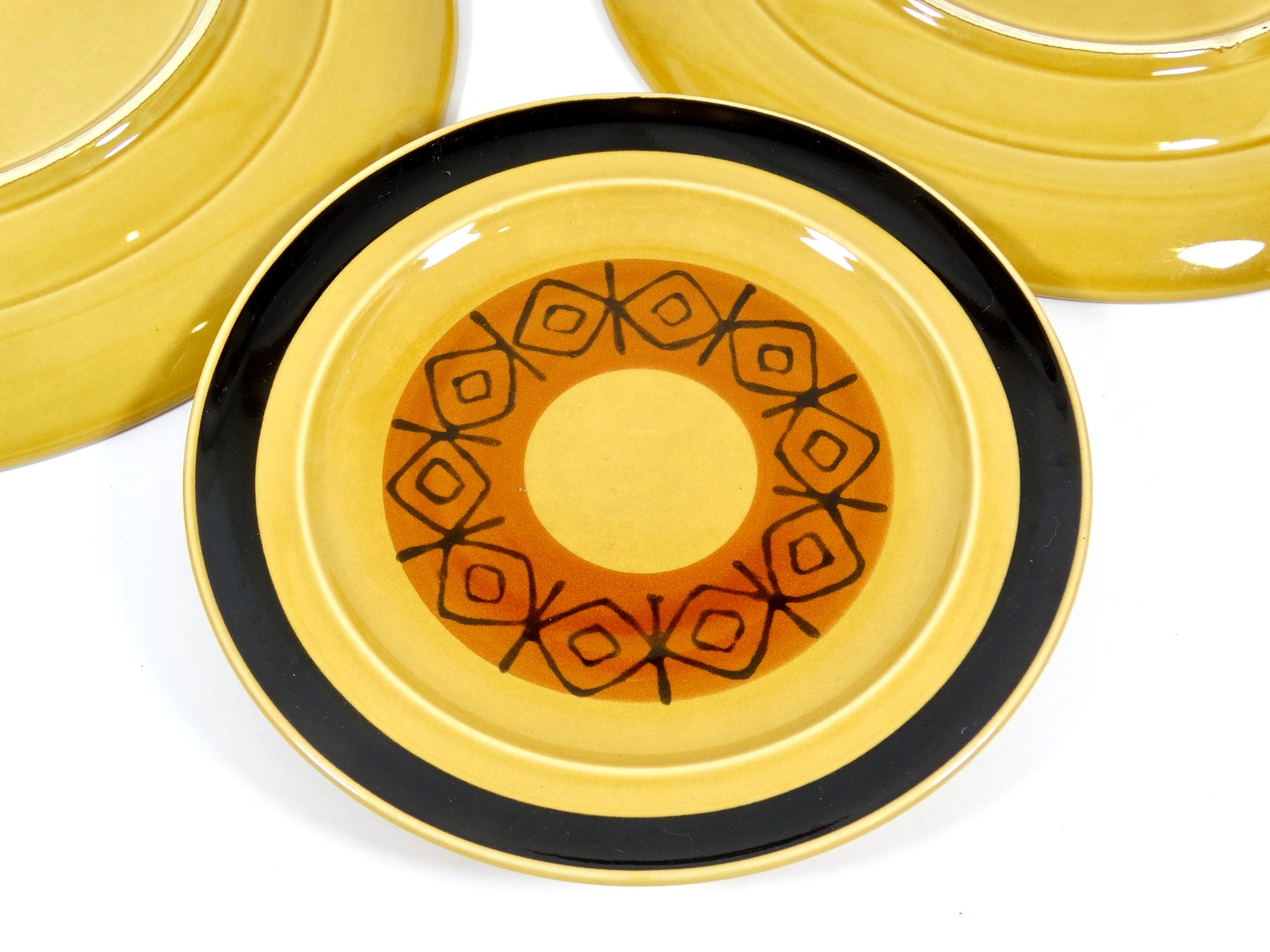 1970s Stonecraft Madrid Plate Set of 3 Plates 70s Dinnerware 70s Home ...