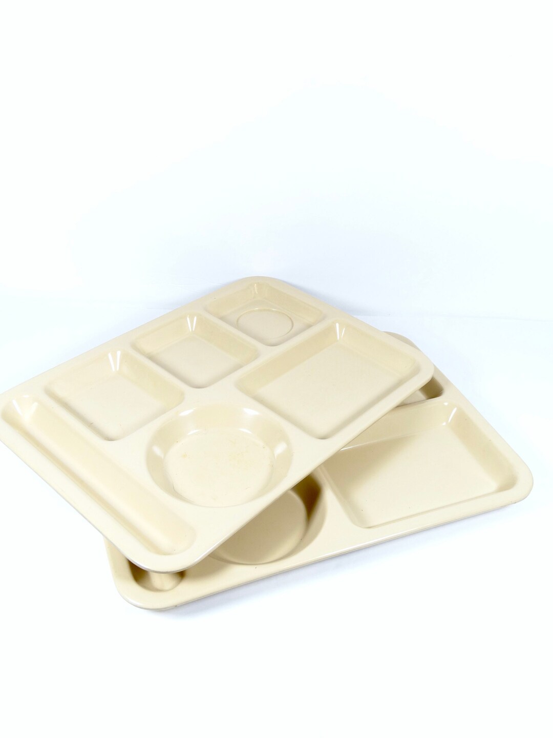 Vintage Texas Ware Lunchroom Trays - Beige Lunch Trays Set of 2 Texas ...