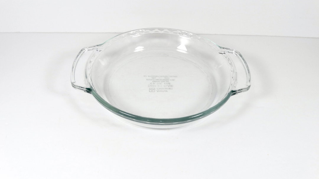 Vintage Anchor Ovenware 9" Deep Dish Pie Plate Clear Glass Pie Plate ...