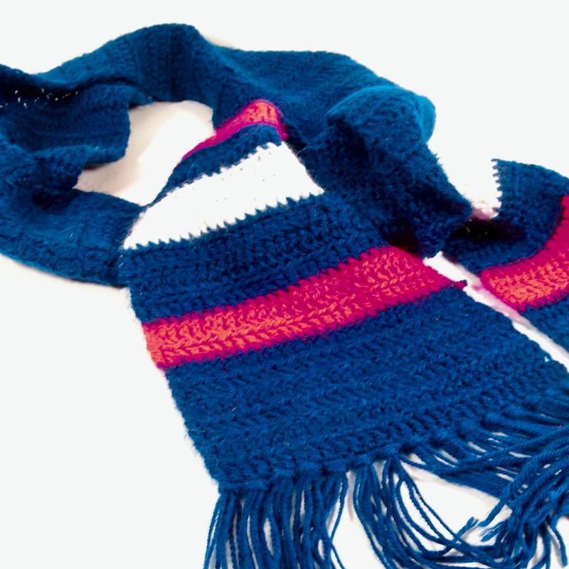 Red White Blue Scarf - Etsy