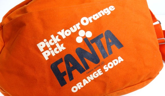 Rare 70s Fanta Orange Soda Messenger Bag - Sold Indiv… - Gem