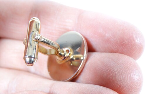 1960s Vintage Cuff Links Round Cuff Links Retro 60s C… - Gem