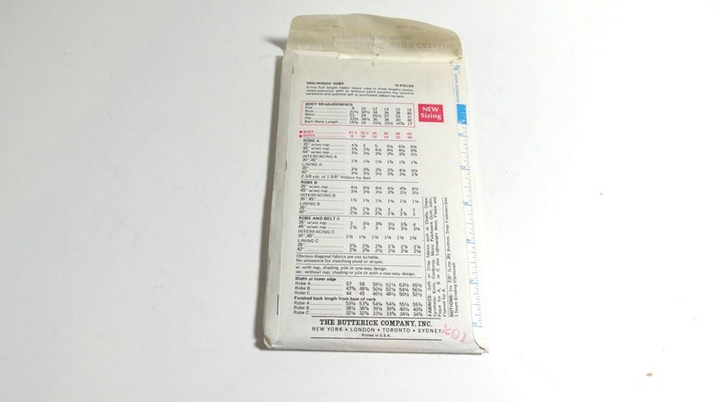 70s Bathrobe Robe Pattern Butterick 5556 Size 10 Vintage | Etsy