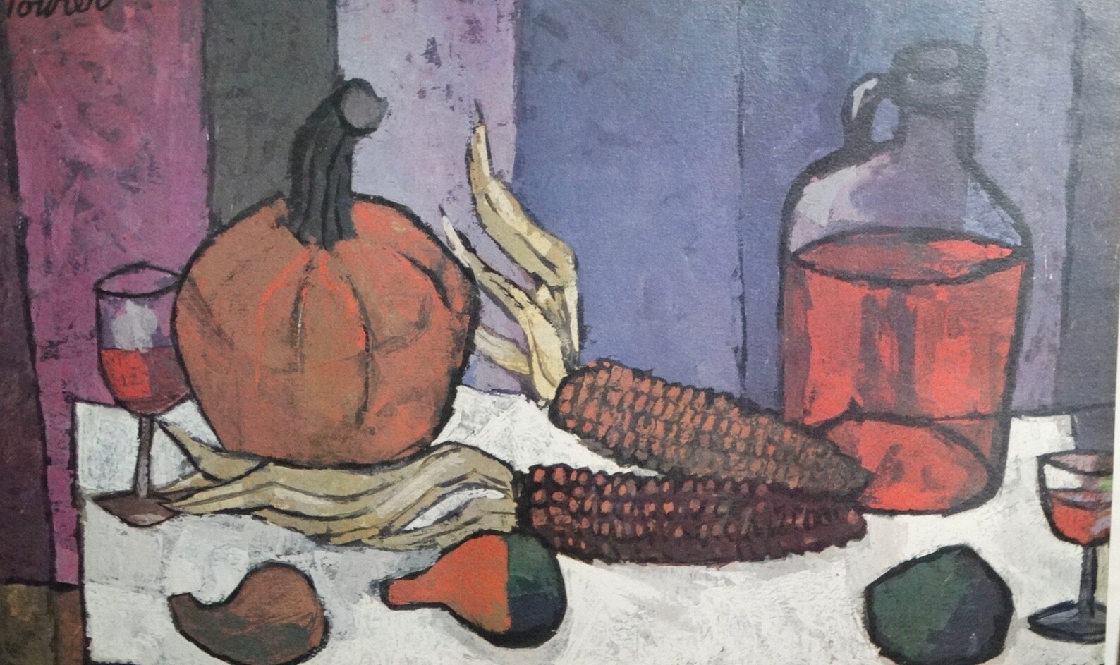 Vintage Mel Fowler Still Life Litho Midmod Lithograph MCM - Etsy