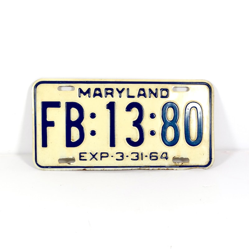 Old License Plate - Etsy
