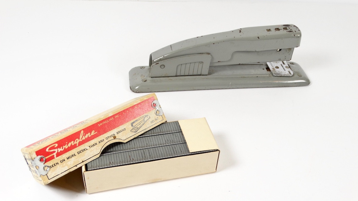 1940s 1950s Vintage Swingline Stapler With Staples Midcentury Midmod ...