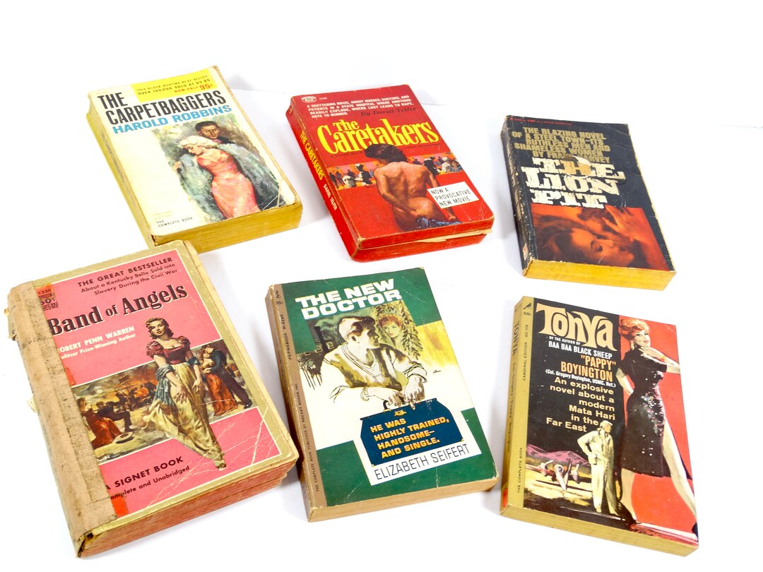 1960s Pulp Fiction Lot 1960s Romance Novels Vintage Pulp Fiction Book ...