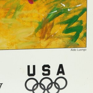 1996 Aldo Luongo USWNT Poster Team USA Womens Soccer 1996 Olympics ...