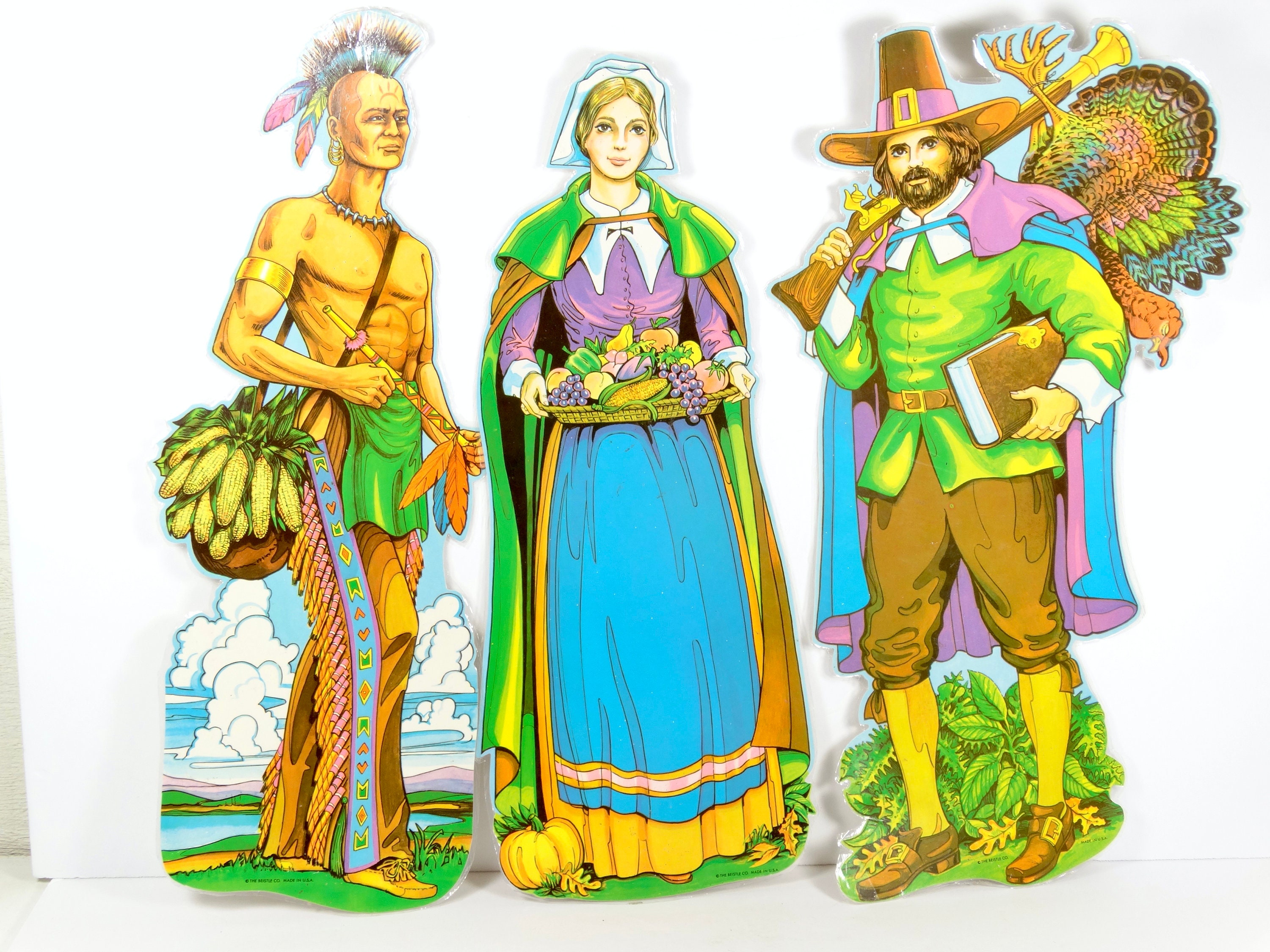 Squanto Helping The Pilgrims