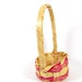 1950s-1960s Easter Basket - Tiny Wicker Easter Basket - Mexico Striped ...
