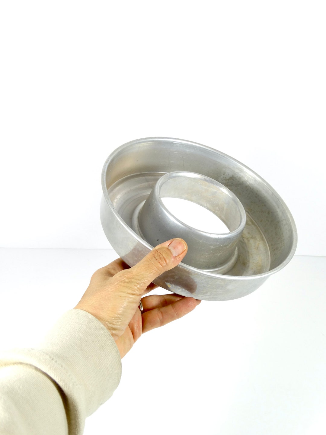 Vintage Aluminum Ice Ring Mold 8.75" Ring Mold Gelatin Mold Congealed ...