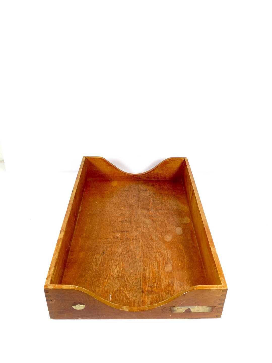 Vintage Wood Office Tray Oak Office Tray Legal in Box Tray Wood File ...