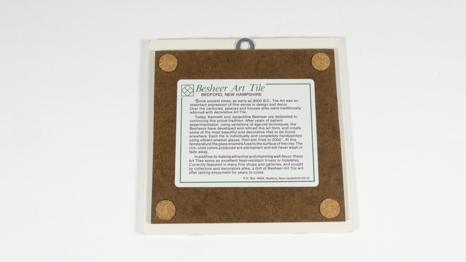 Besheer Art Tile Vintage Decorative Tile Bedford New - Etsy