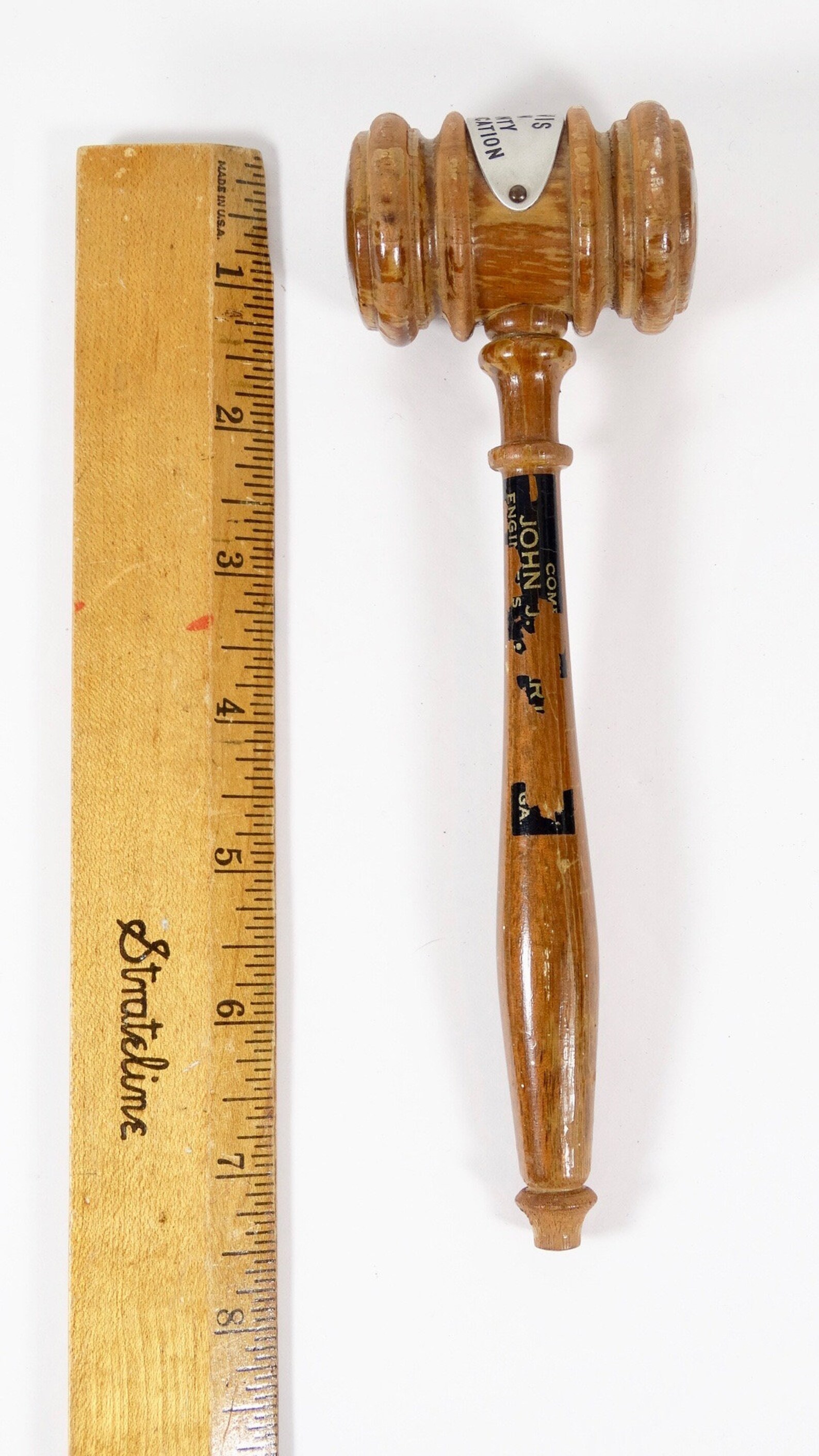 Vintage Honorary Gavel Wood Ceremonial Gavel Macon GA 1960s - Etsy