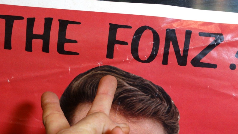 Original 1976 the Fonz Poster Fonzie Poster - Henry Winkler Fonzie ...