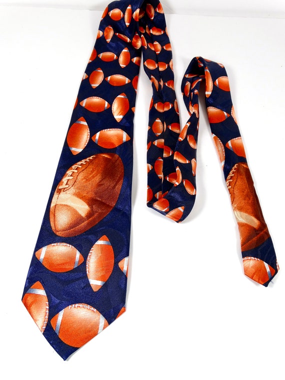 Vintage Steven Harris Football Tie Hand-Made Tie Foot… - Gem
