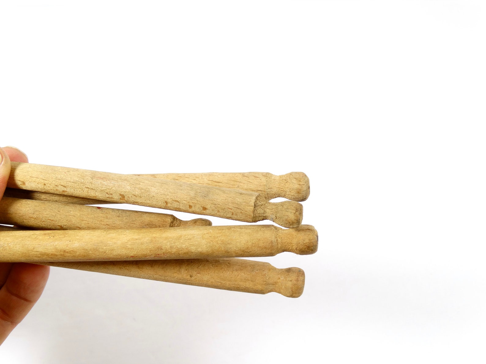 Vintage Wooden Spoon Set of 5 Wood Spoons - Graduated Spoon Set ...