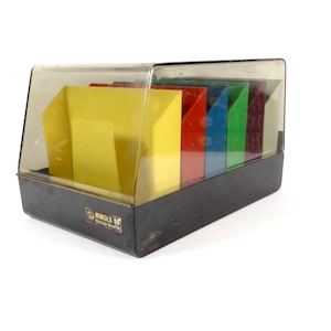 1980s Floppy Disk Organizer SRW Minidex 60 80s Computer Disk Storage ...