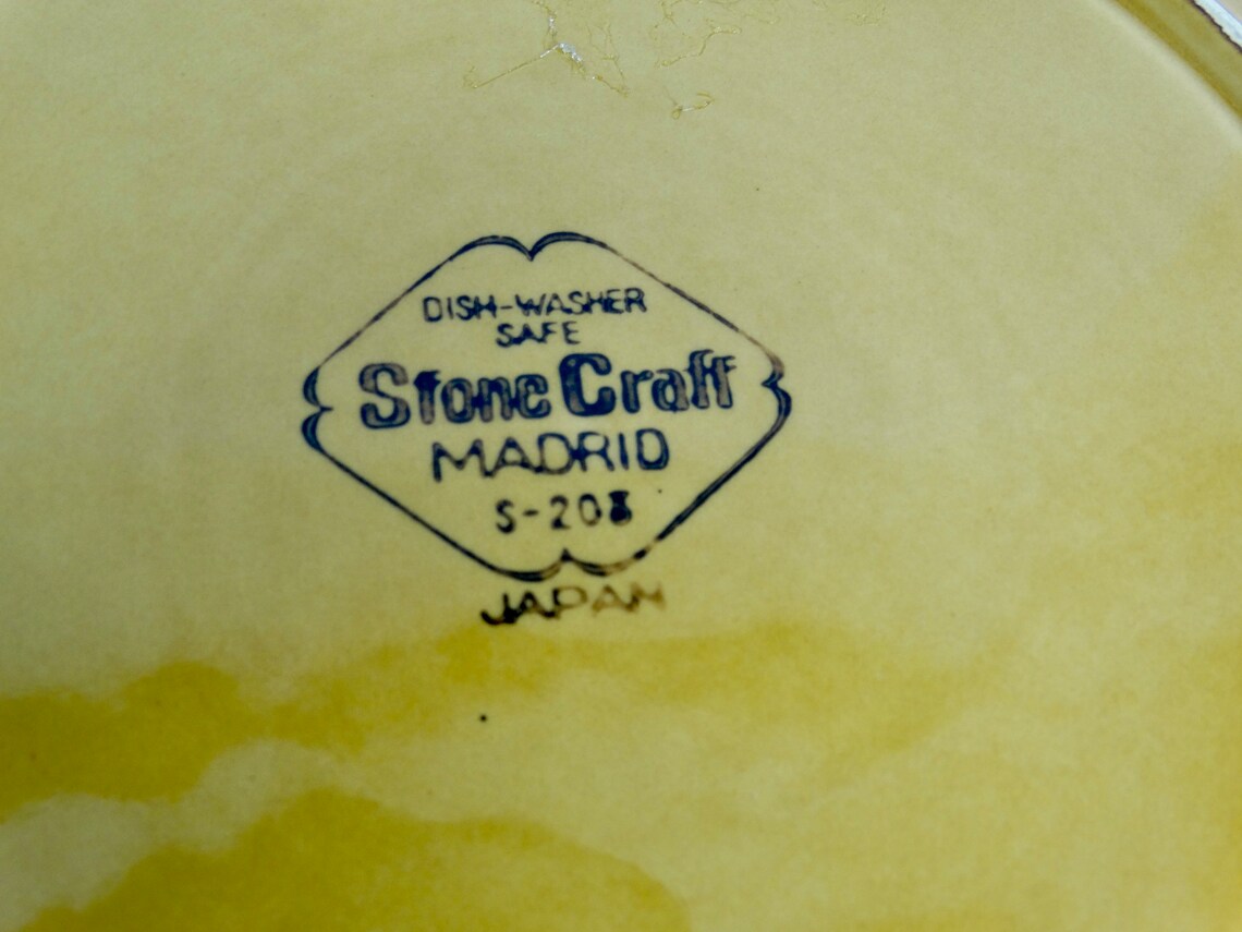 1970s Stonecraft Madrid Plate Set of 3 Plates 70s Dinnerware 70s Home ...