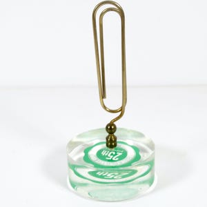 Vintage Giant Paperclip Memo Holder Paperweight 1960 Paperweight 1960s ...