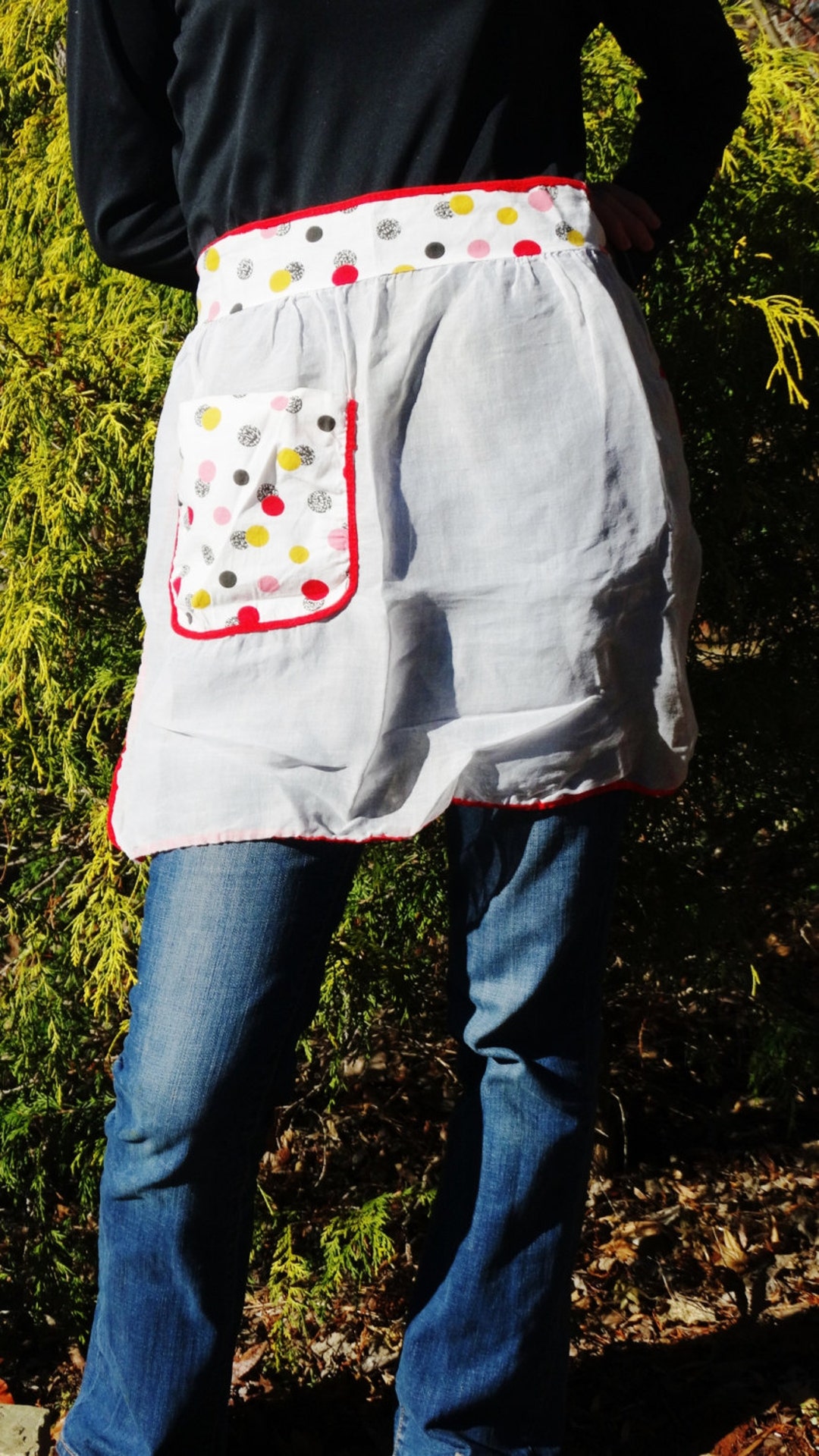 1950s Apron Midcentury Apron Vintage Apron 1950s Half Apron Hostess ...