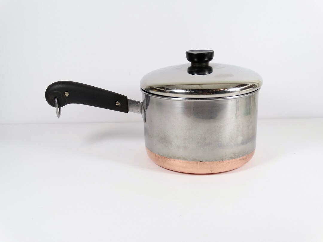 3 Qt Process Patent Revere Ware Process Patent Copper Bottom Pot With ...