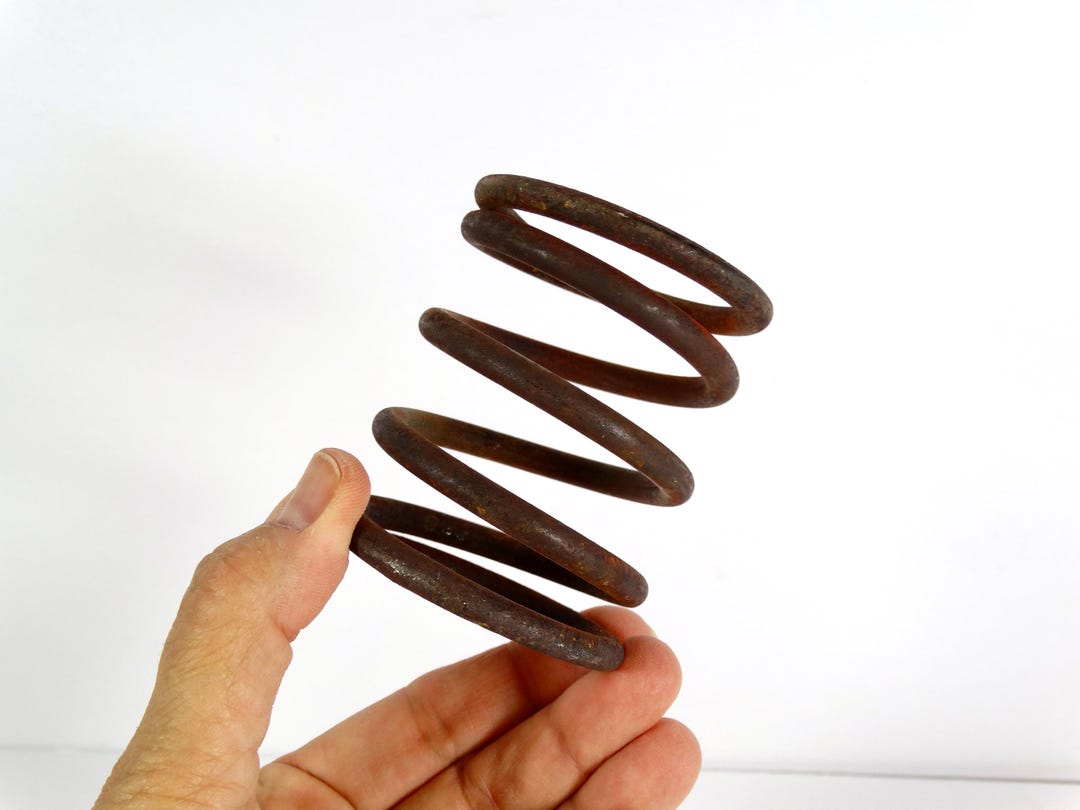 Vintage Metal Coil Cool Vintage Iron Coil Pencil Holder Industrial ...