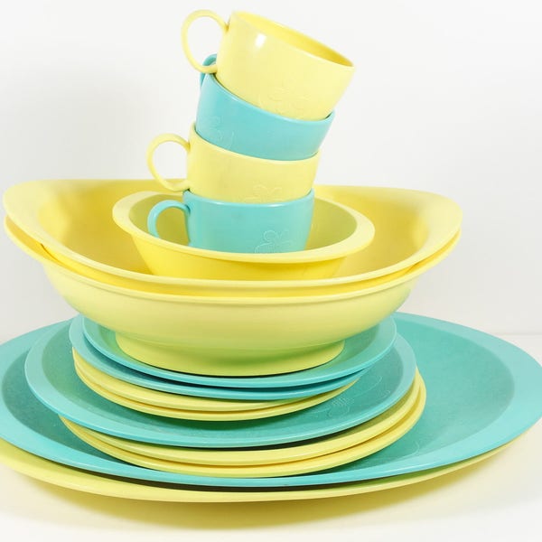 Turquoise Dinnerware - Etsy