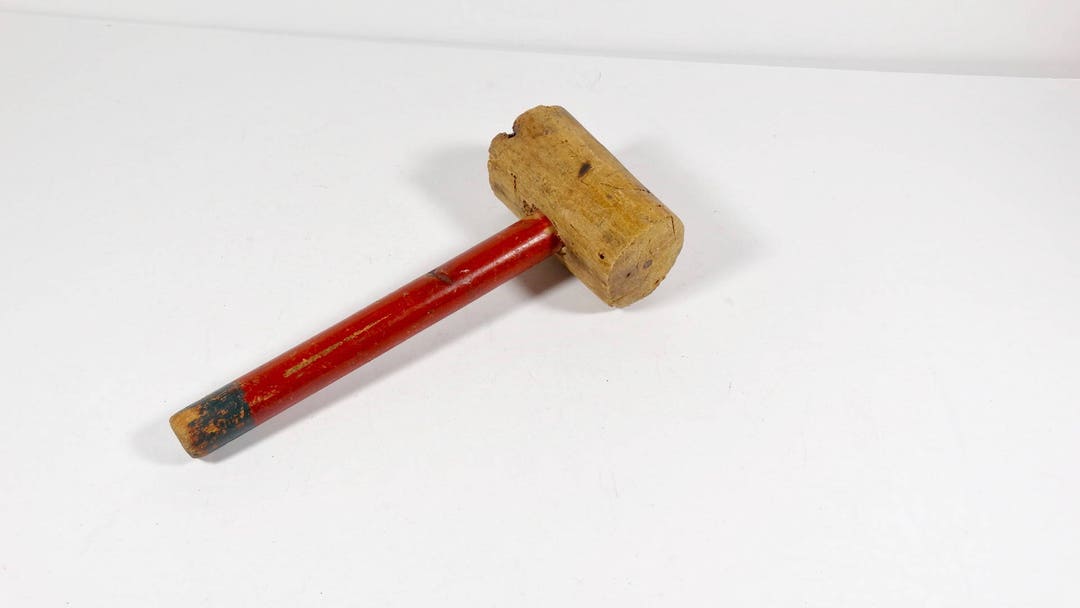 Old Wood Mallet - Wooden Mallet Vintage Tools Rustic Cabin Porch Decor ...