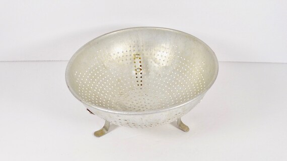 Aluminum Colander Vintage Kitchen Star Colander Footed | Etsy