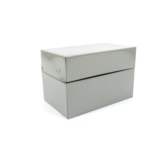 Vintage Metal Card File Box With Month and Number Tabs Vintage Index ...