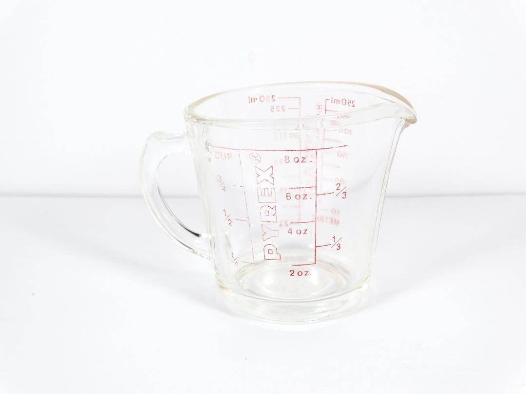 Vintage PYREX 1 Cup Measuring Cup Vintage Pyrex D-handle Measuring Cup ...