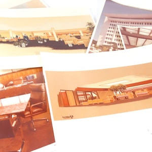 1970s Architect Drawings 70s Bank Design Exteriors Interiors Bank ...