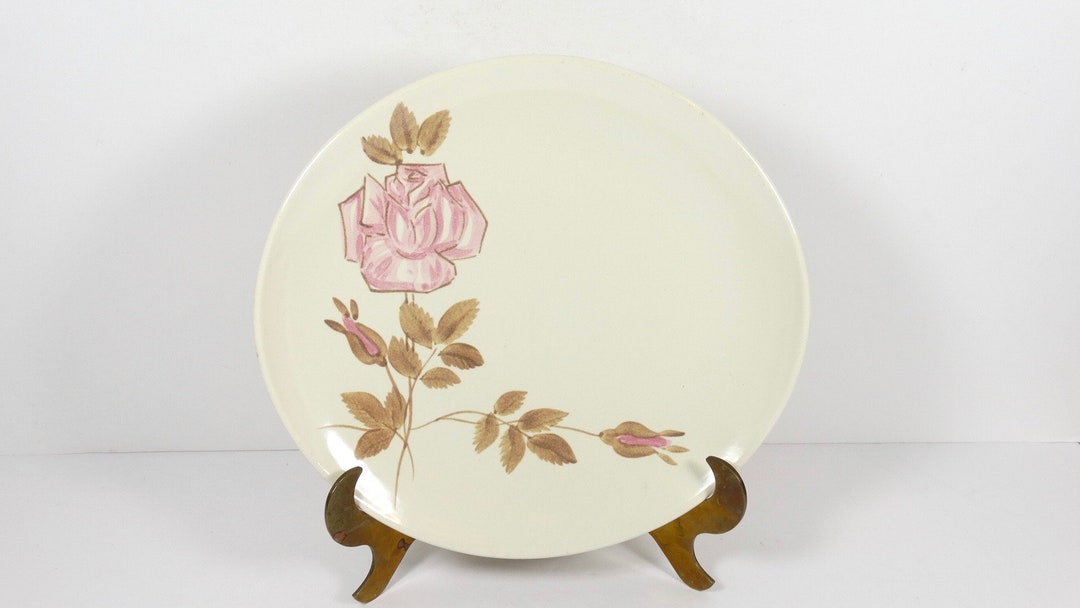 Vintage Red Wing Rose Dinner Plate Red Wing China Midcentury China ...