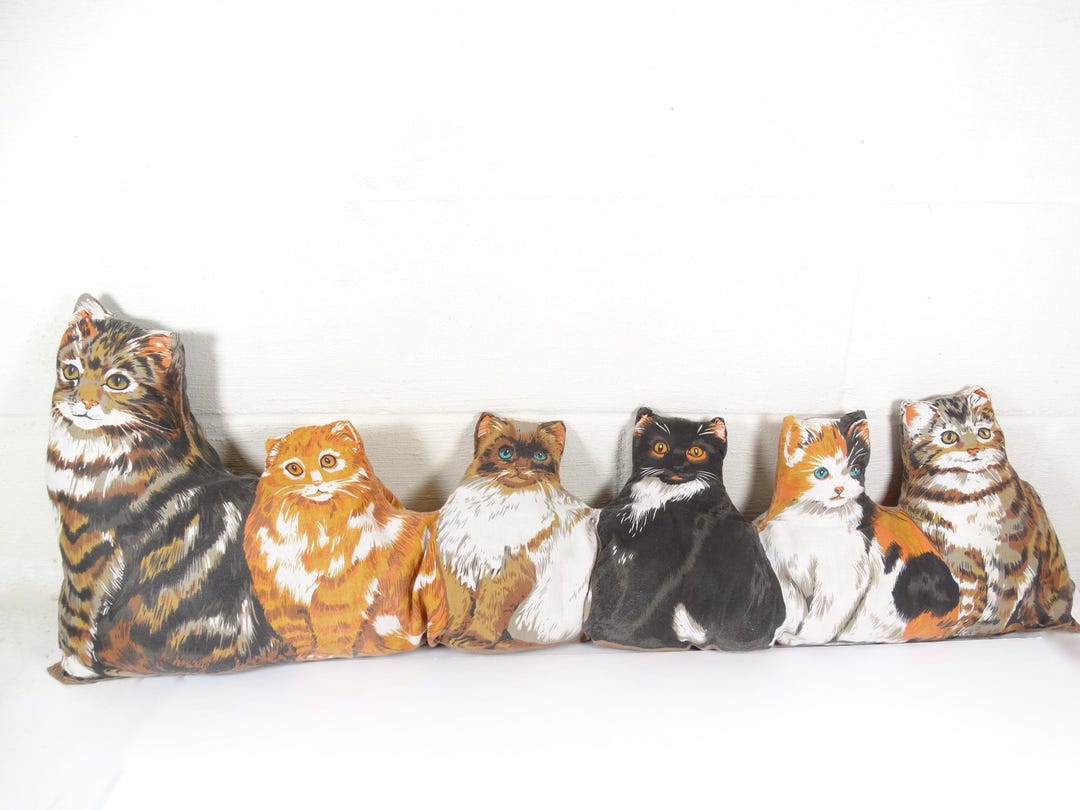 Vintage 90s Cat Draft Dodger Long Cat Draft Dodger Door Draft Blocker ...