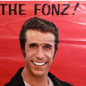Original 1976 the Fonz Poster Fonzie Poster - Henry Winkler Fonzie ...