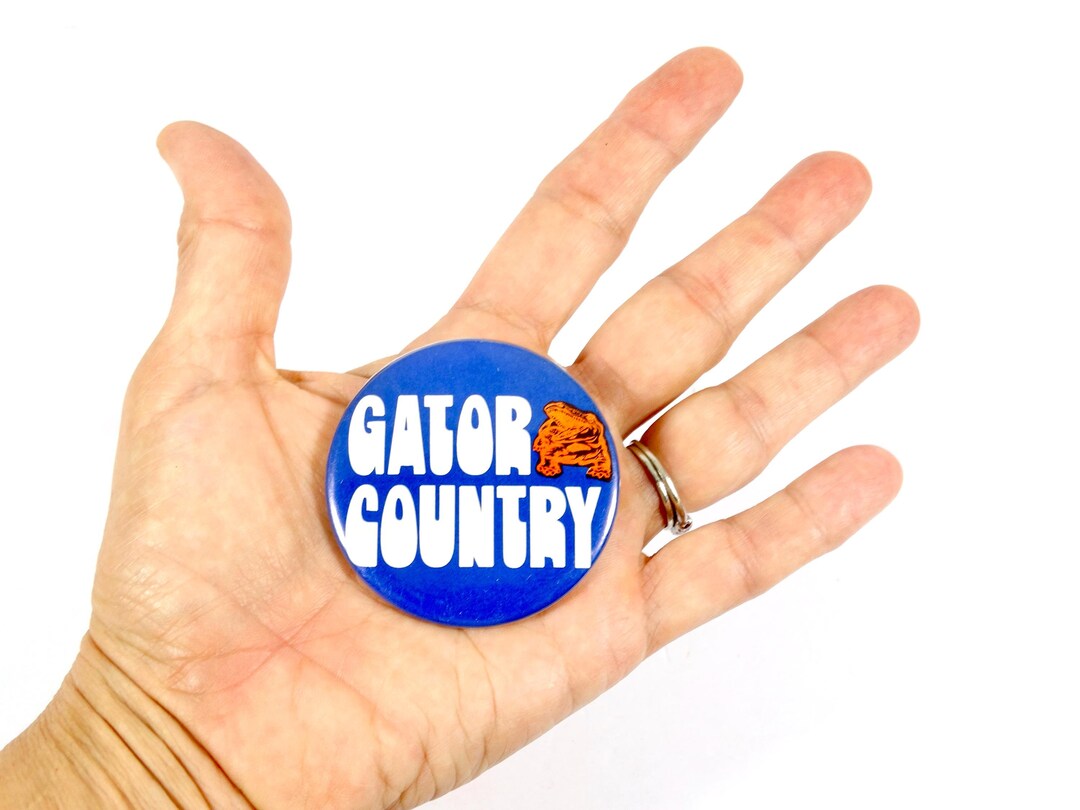 Vintage Gator Country Button University of Florda Gators Fan Gators Button Florida Gators Fan - Etsy