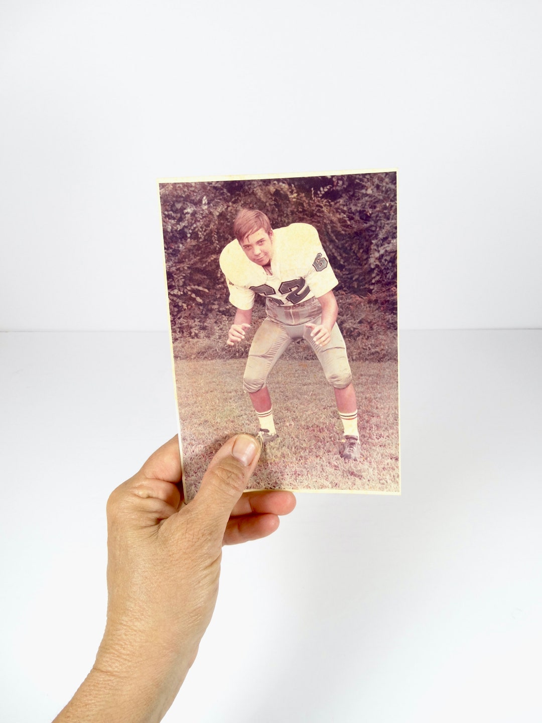 1970s Football Player Photo 70s Football High School Football Player ...