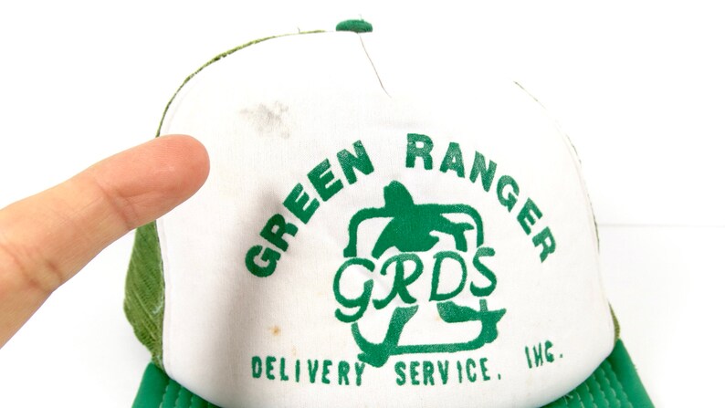 Vintage Trucker Cap Green Ranger Delivery Service Grunge - Etsy