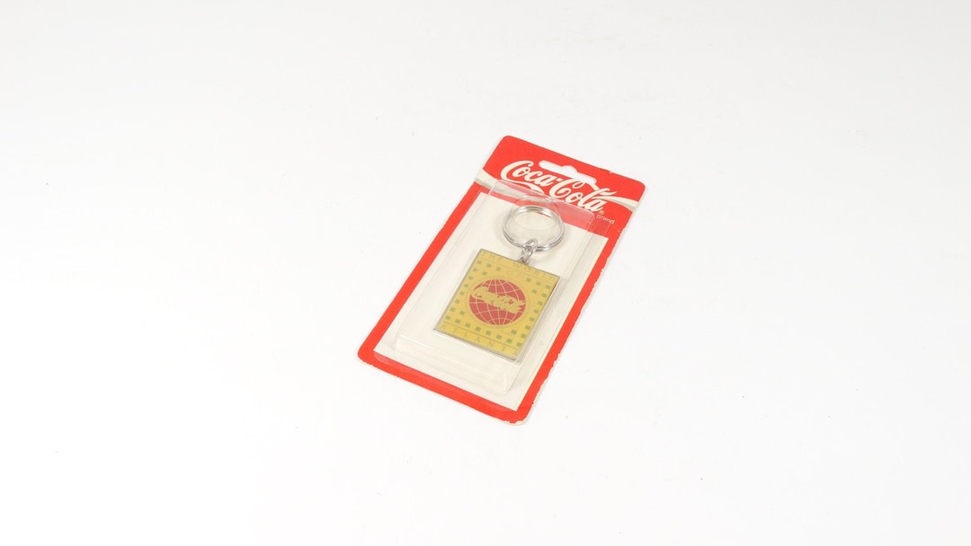 90s World of Coca Cola Key Chain 1990s Atlanta Souvenir Key Chain Coke ...