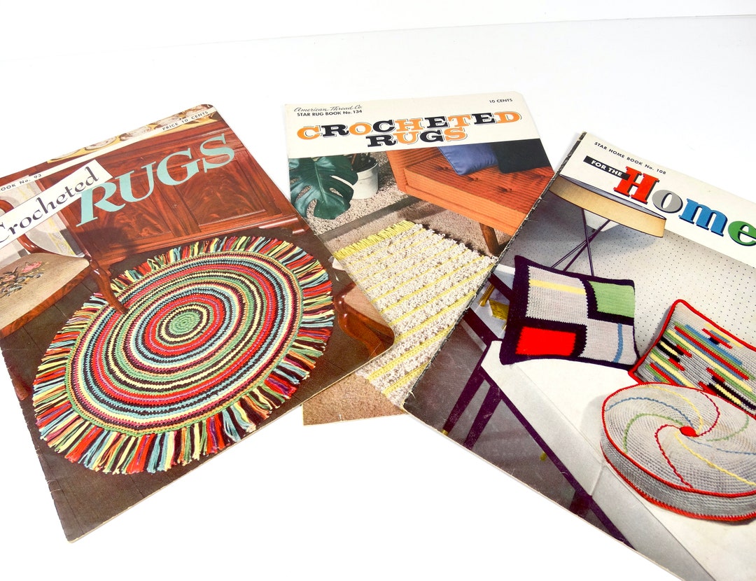 1950s-1960s Crochet Booklets Star Rug Book 93 108 134 - Set of 3 ...