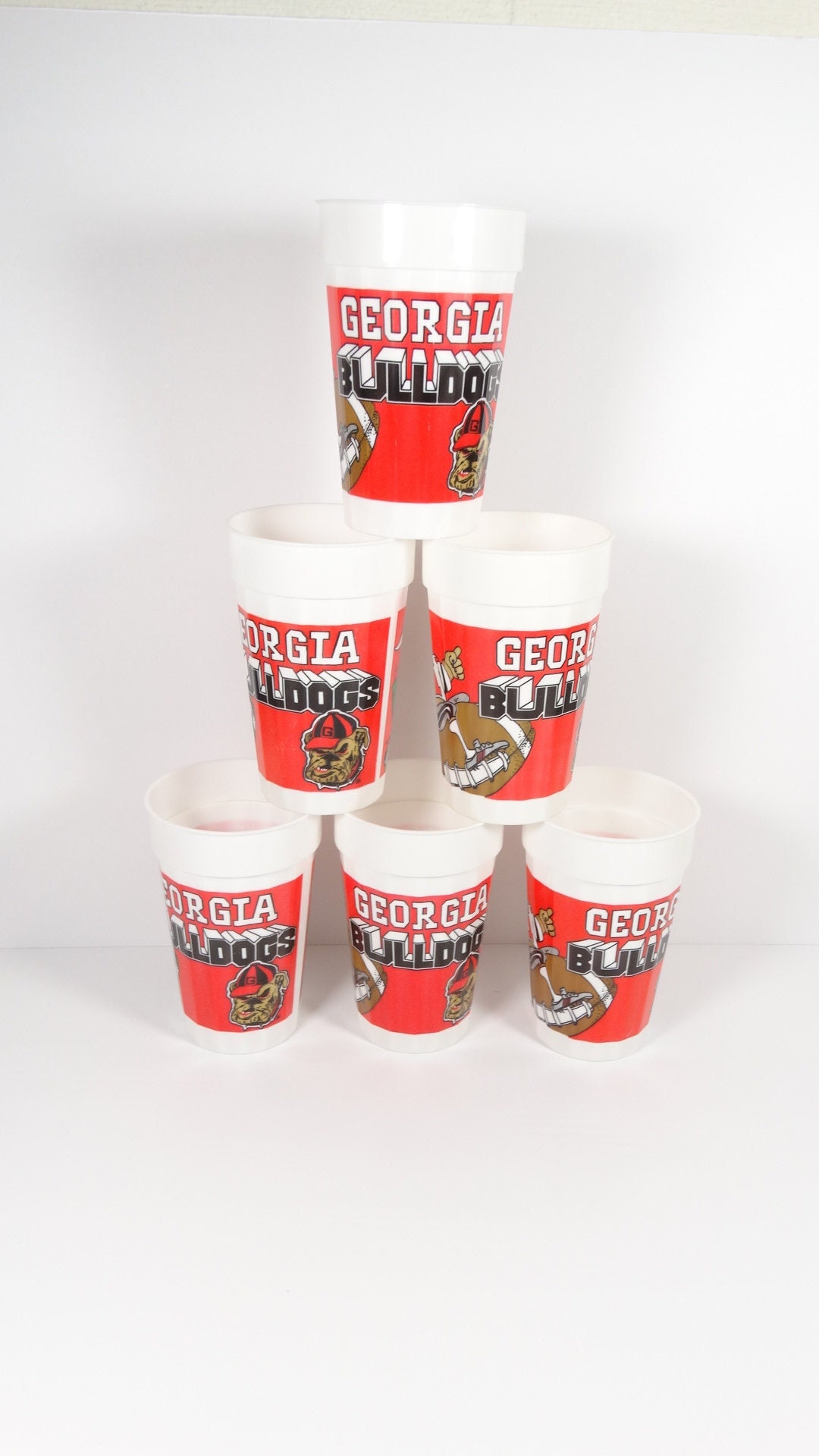 Vintage UGA Stadium Cups Sold Individually University of Georgia Cups ...