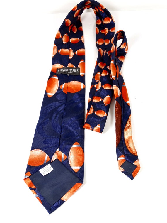 Vintage Steven Harris Football Tie Hand-Made Tie Foot… - Gem